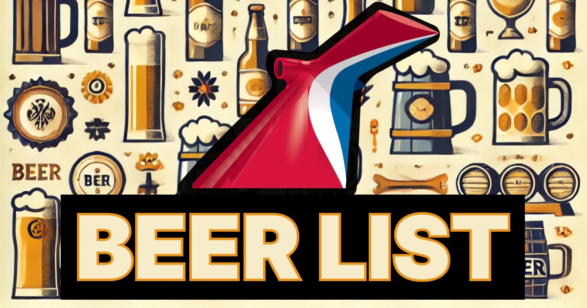 Carnival Cruise Beer Menu — Prices & Deals (2026)