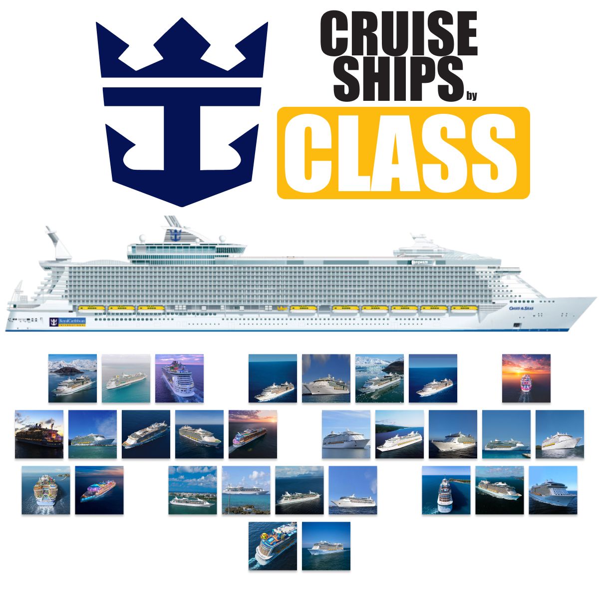 Royal Caribbean Ships By Size Infographic Ship Mate Enchantment Of The