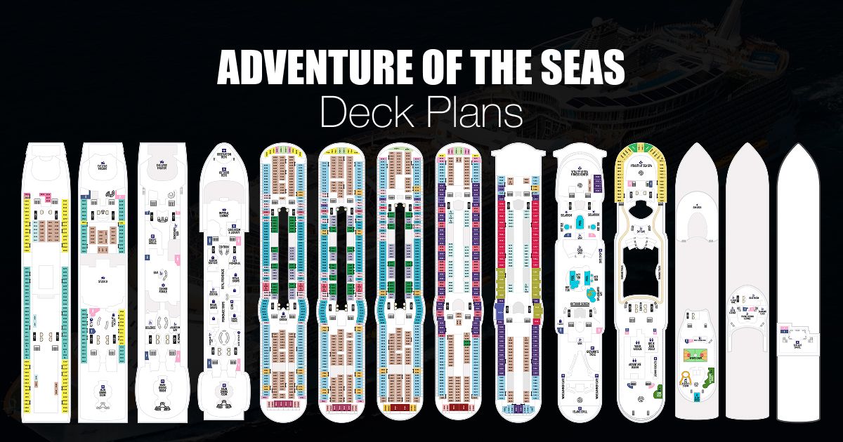 Adventure of the Seas - Deck Plans [Decks 2 - 15]