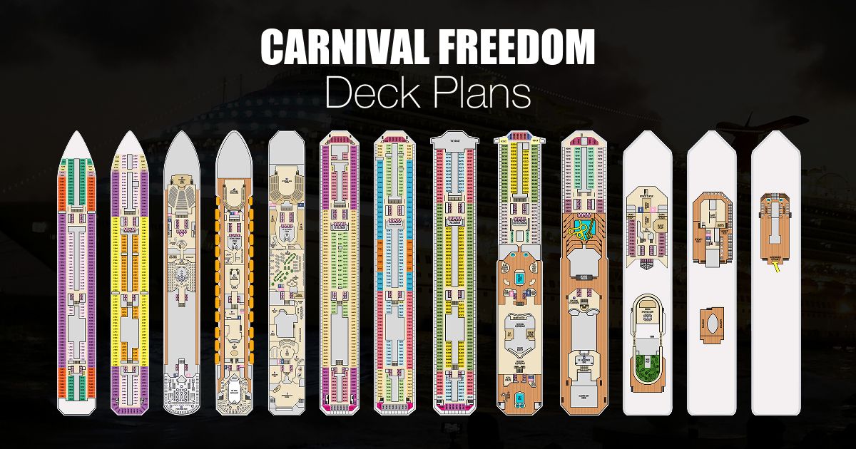Carnival Freedom - Deck Plans [Decks 1 - 14]