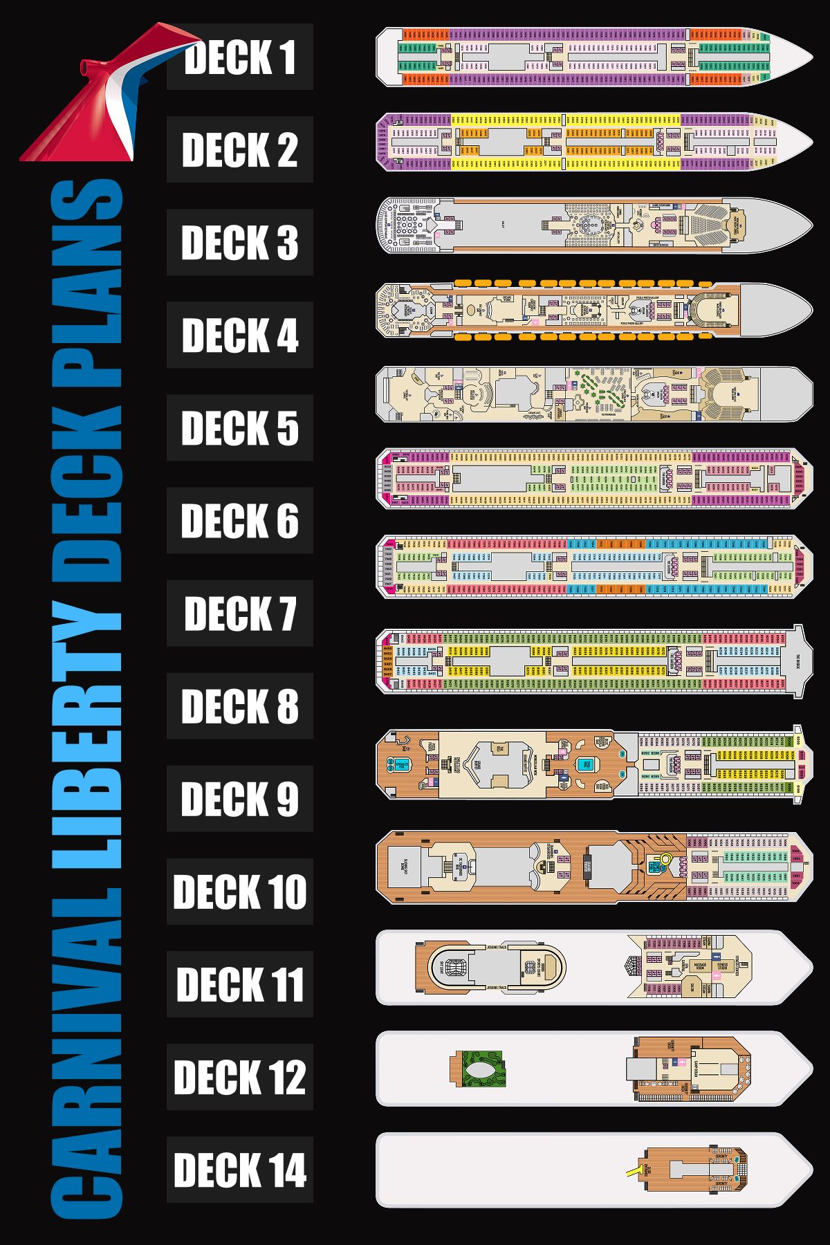 Carnival Liberty Empress Deck
