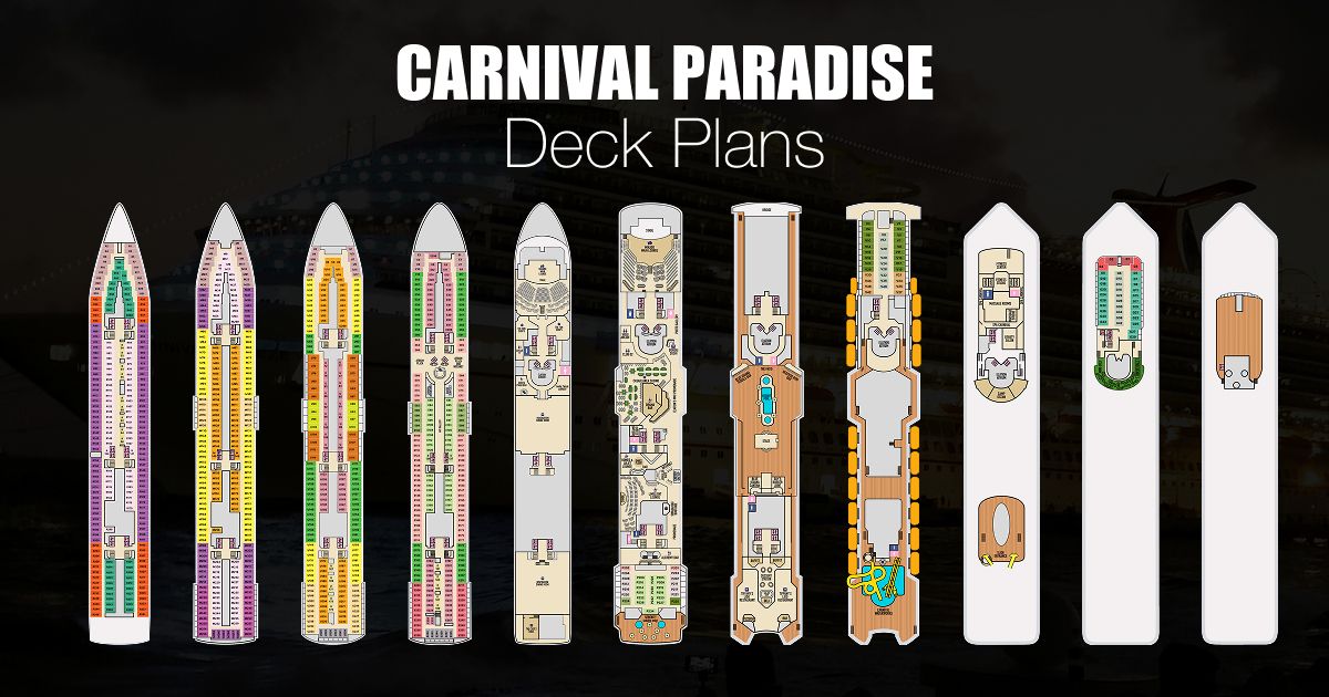 Carnival Paradise Deck Levels