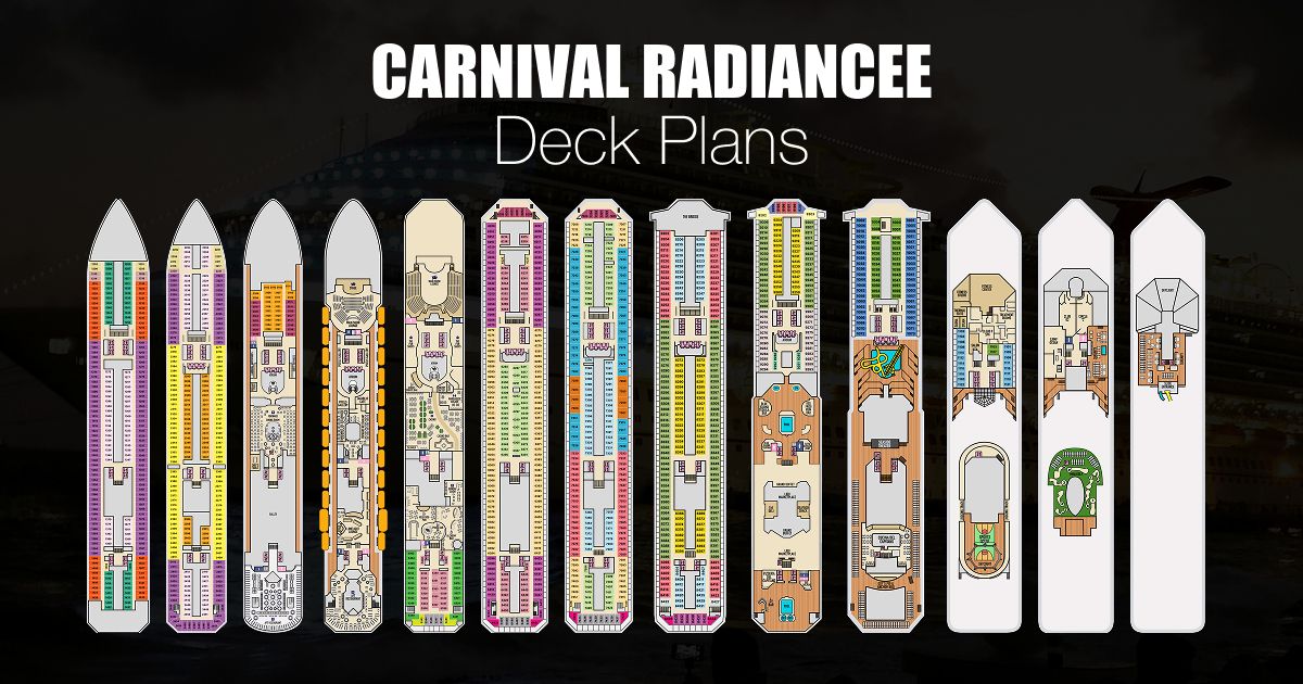 Carnival Radiance Cruise Ship Deck Plans (2026) | Gangwaze