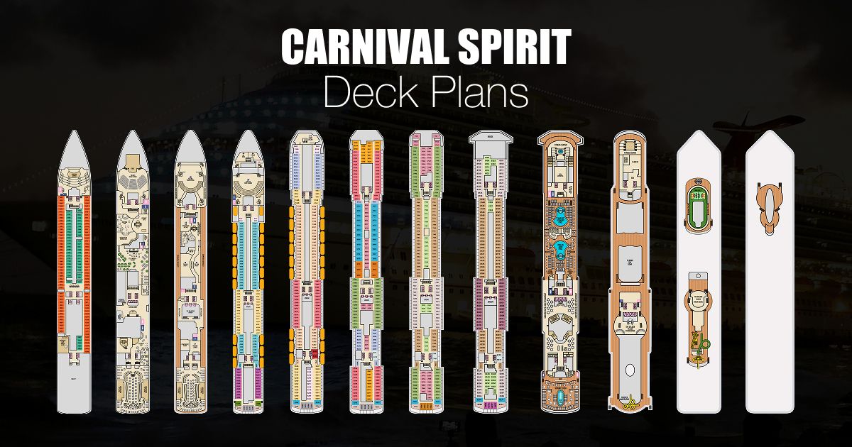 Carnival Spirit - Deck Plans [Decks 1 - 12]
