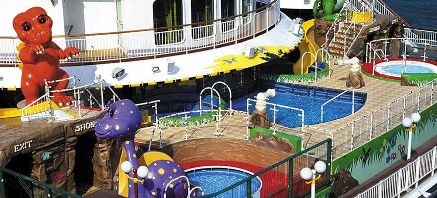 T-Rex Kid's Pool - Norwegian Dawn Norwegian Cruise Line | Gangwaze