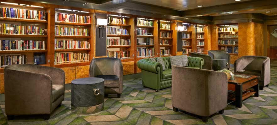 The Library - Norwegian Dawn Norwegian Cruise Line | Gangwaze