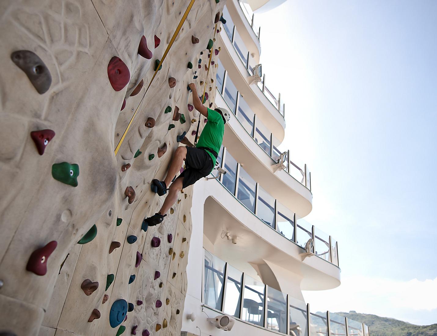 Rock Climbing Wall - Wonder of the Seas Royal Caribbean Cruise Line ...