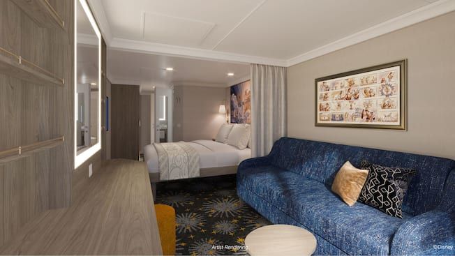 Cabin 9018 - Deluxe Oceanview Stateroom with Verandah - Disney Destiny