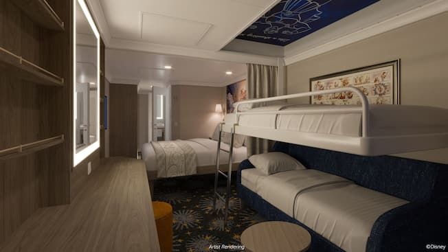 Cabin 8120 - Deluxe Oceanview Stateroom with Verandah - Disney Destiny