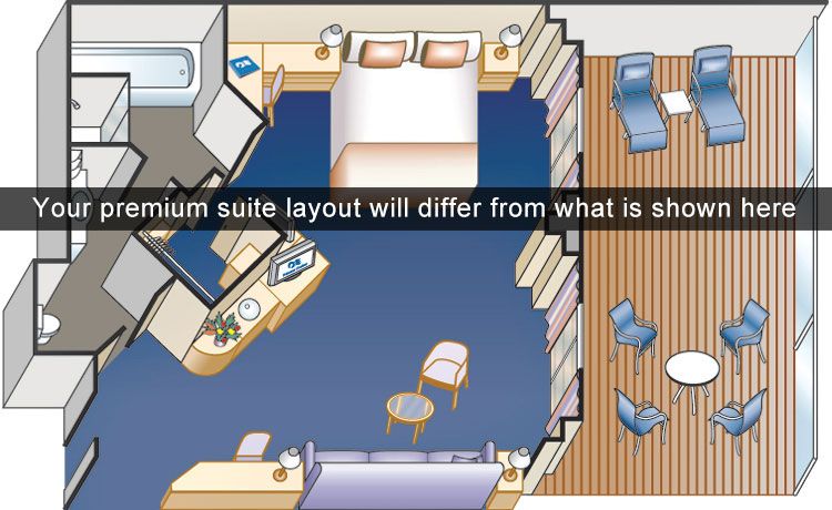 Cabin R405 - Penthouse Suite - Emerald Princess