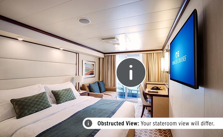Cabin E401 - Deluxe Balcony Obstructed - Royal Princess