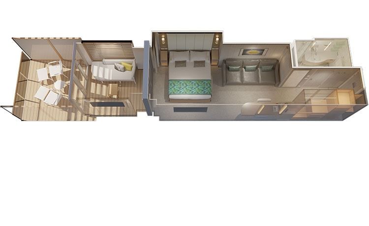 Cabin 9105 - Cabana Deck Mini-Suite - Star Princess