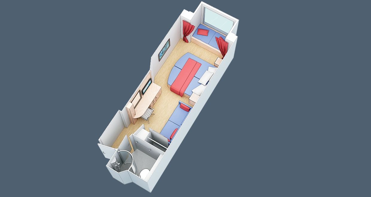 Cabin 7587 - Connecting Promenade View Interior - Voyager of the Seas