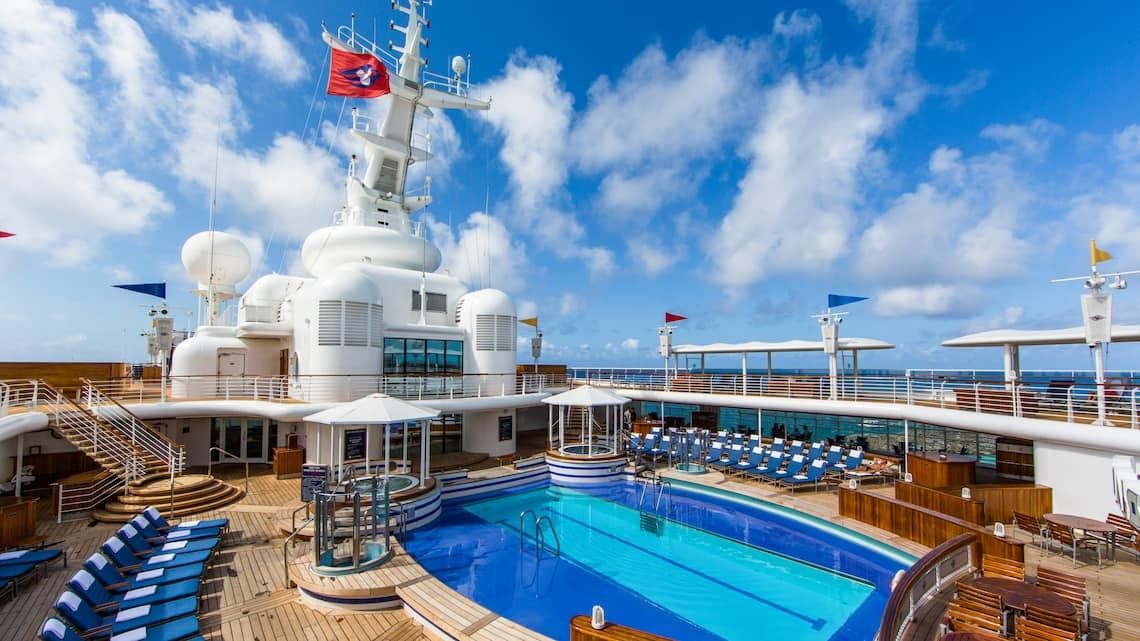 Quiet Cove Pool - Disney Destiny Disney Cruise Line