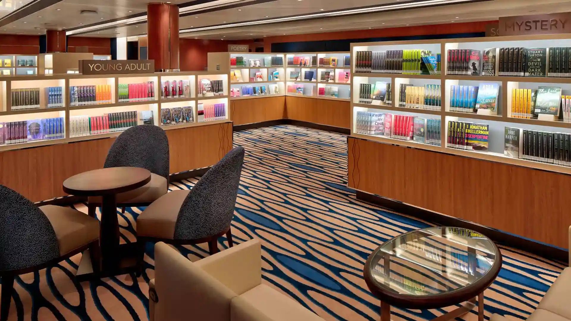Library - MS Westerdam Holland America Cruise Line