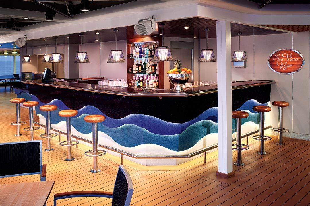 Sea View Bar - MS Zaandam Holland America Cruise Line