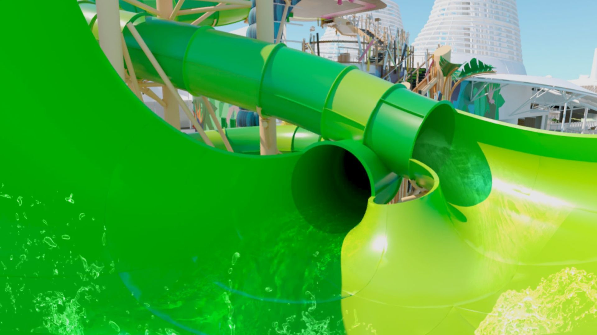 Slide Exit - Utopia of the Seas Royal Caribbean Cruise Line